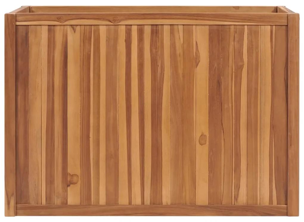 Vyvýšený záhon 100 x 50 x 70 cm masivní teakové dřevo,  48972