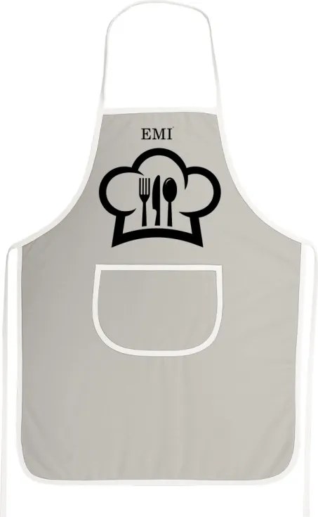Kuchyňská zástěra Chef EMI, šedá