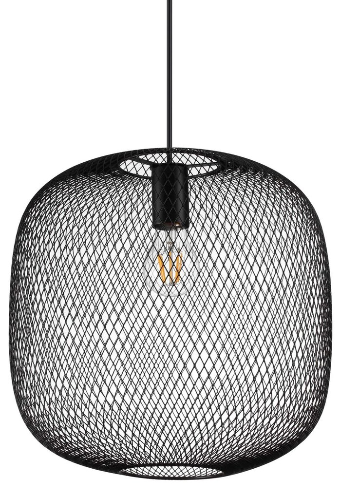 Ideal Lux Designové závěsné svítidlo NET ⌀34cm Barva: Černá