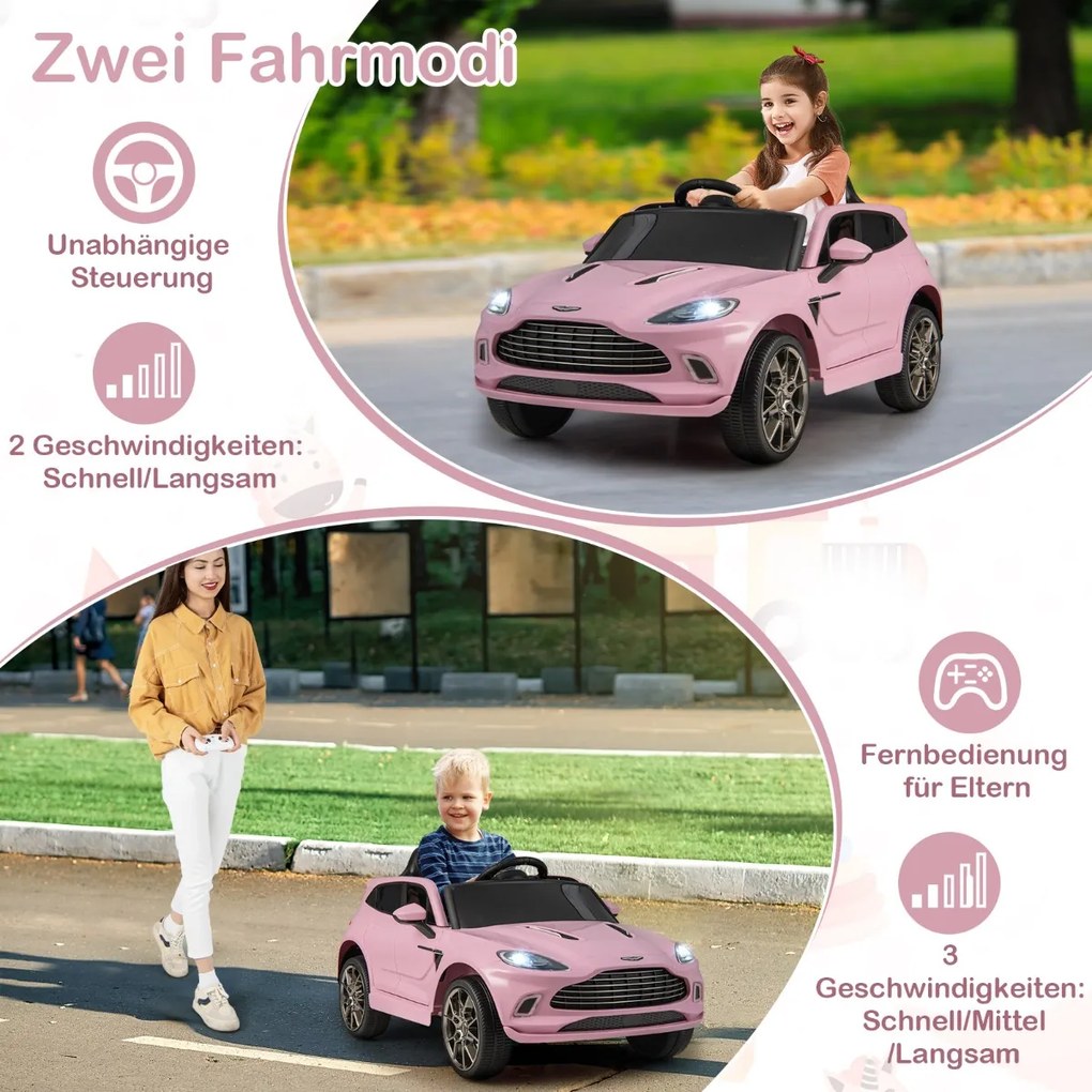 Costway 12 V Aston Martin DBX dětské auto s 2,4 G dálkovým ovládáním 1,4-2,5