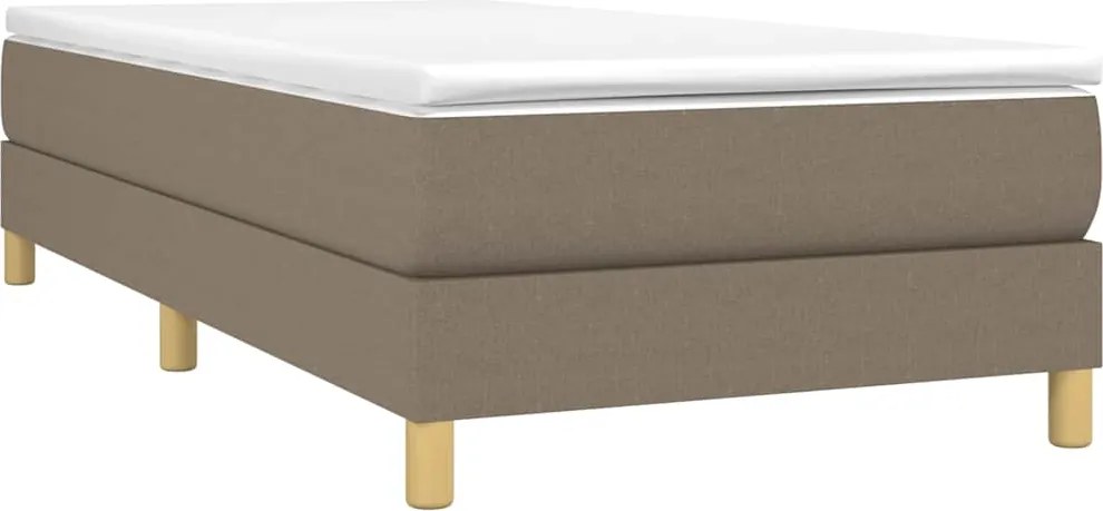 Rám postele s boxspringem taupe 90x200 cm textil 3120586