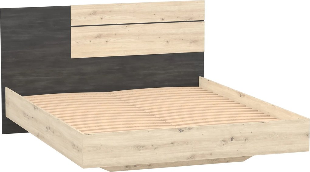 IDZ Postel BAFRA, 160x200 cm Dub Artisan/Norská borovice