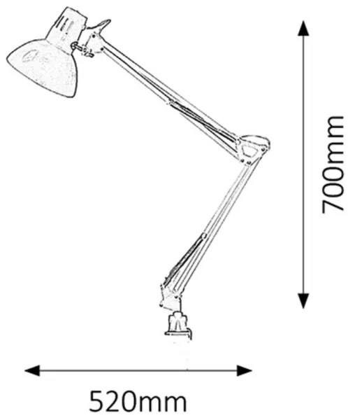 Rabalux 4216 - Stolní lampa ARNO 1xE27/60W/230V