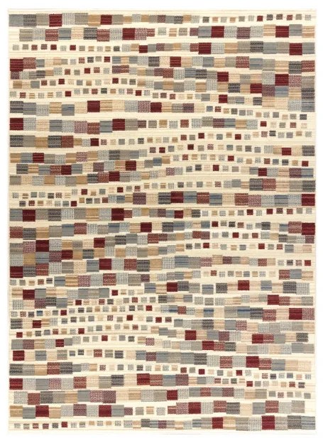 Koberec KILIM 7950/52933 geometrický šedý / béžový