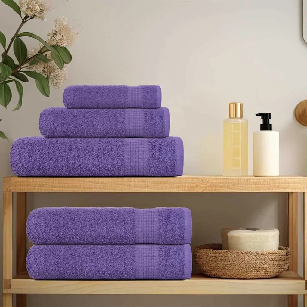 Ručníky pro hosty FROGN 4 ks fialové 30x50 cm 360 g/m² 136876