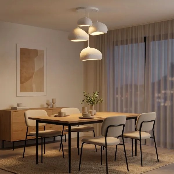 Brilagi - Lustr na lanku WABI SABI 4xE27/40W/230V pr. 95 cm bílá