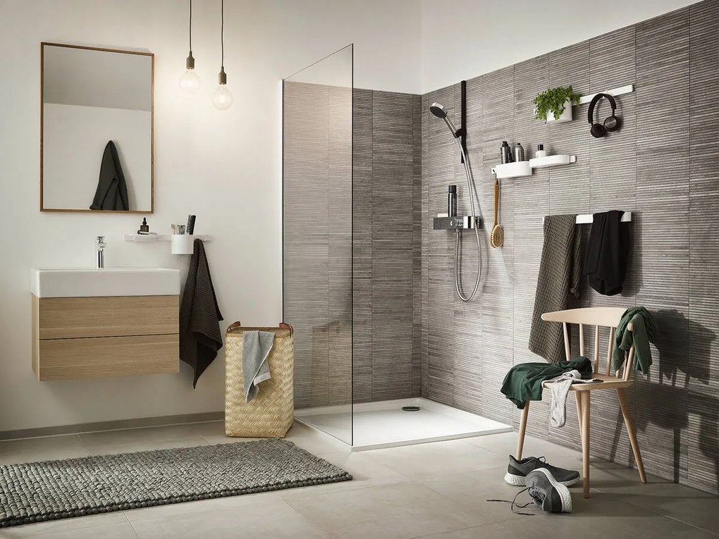 Hansgrohe WallStoris - Pohár Ø 126 mm, černá matná 27921670