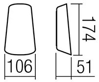 Redo group Redo Twill venkovní antracitové nástěnné svítidlo se svícením nahoru/dolů 11W LED 3000K, výška 17,4cm IP65