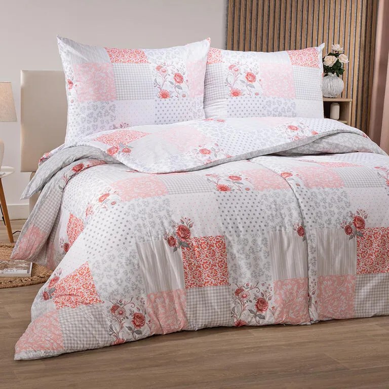 Ložní povlečení z mikrovlákna PATCHWORK ROSES za ZVÝHODNĚNOU CENU 229 Kč