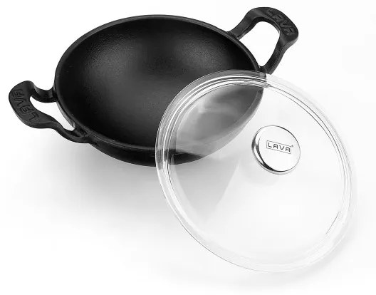 Litinový wok 16 cm - černý matný
