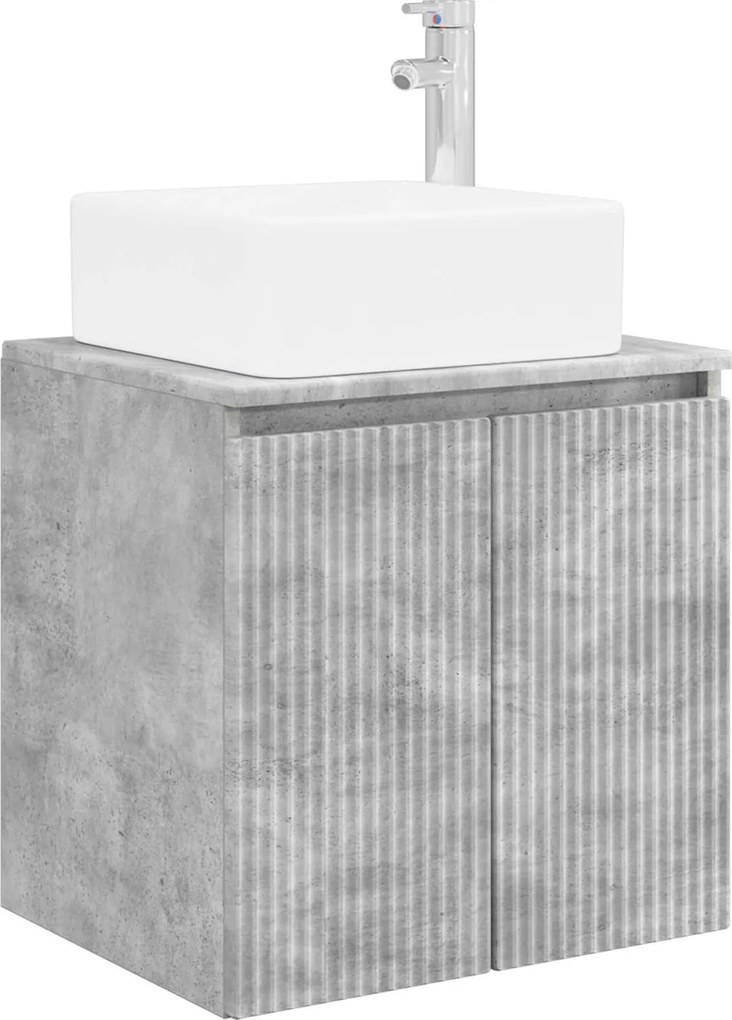 Sada koupelnového nábytku 5 ks Betonově šedá 33 x 34,5 x 100 cm 3405996