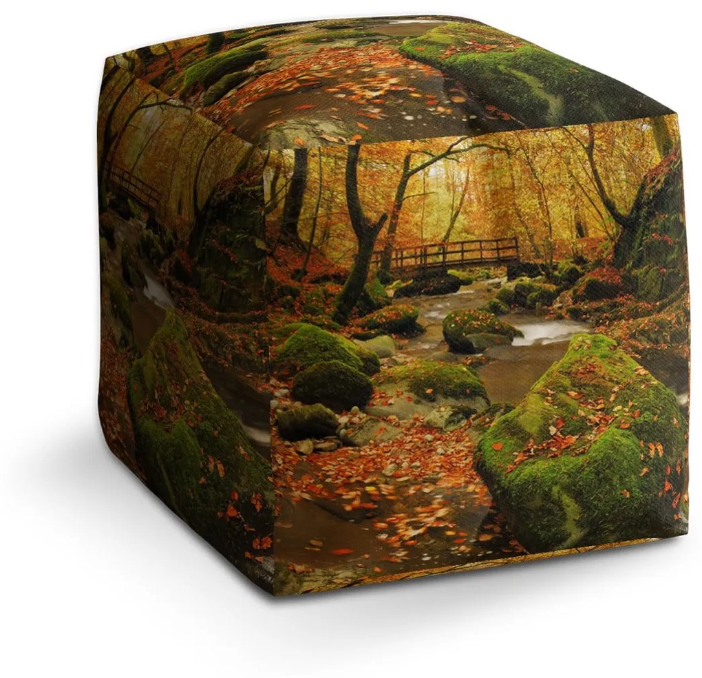 Sablio Taburet Cube Most v lese: 40x40x40 cm