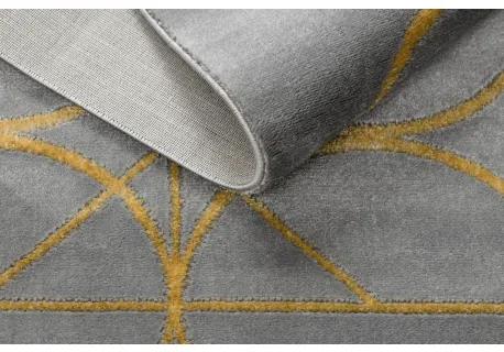 Dywany Luszczow Kusový koberec EMERALD EXCLUSIVE 1010 kruhy šedá / zlato Rozměr koberce: 120 x 170 cm