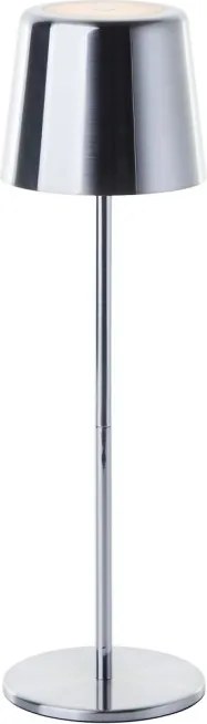Brilliant G40939/68 Stolní AKU lampa XAANA broušený nikl USB-C , CCT