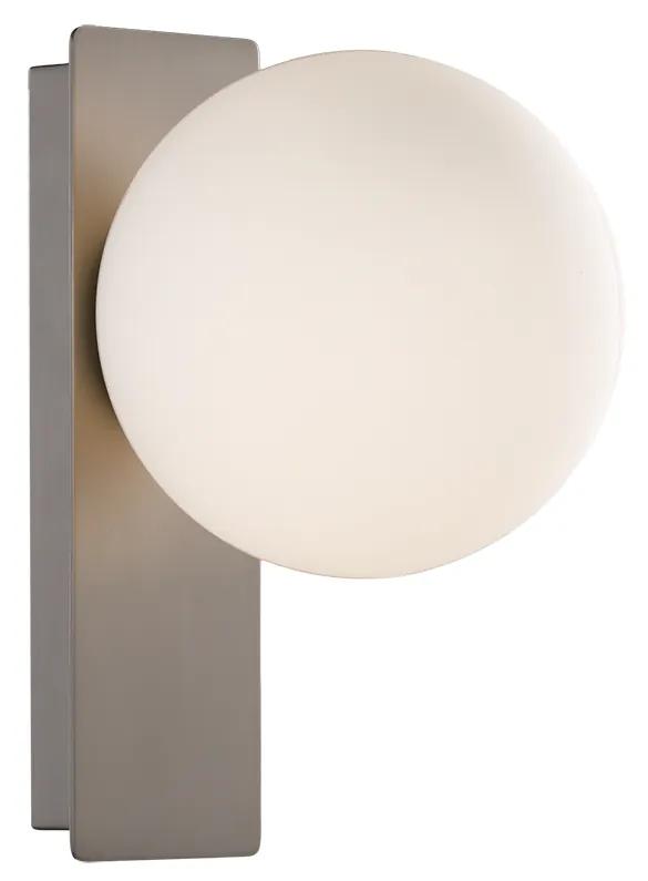 ACB Iluminacion Nástěnné LED svítidlo KIN, v. 24 cm, 8W, CRI90 Barva: Nikl, Stmívání: DALI/PUSH