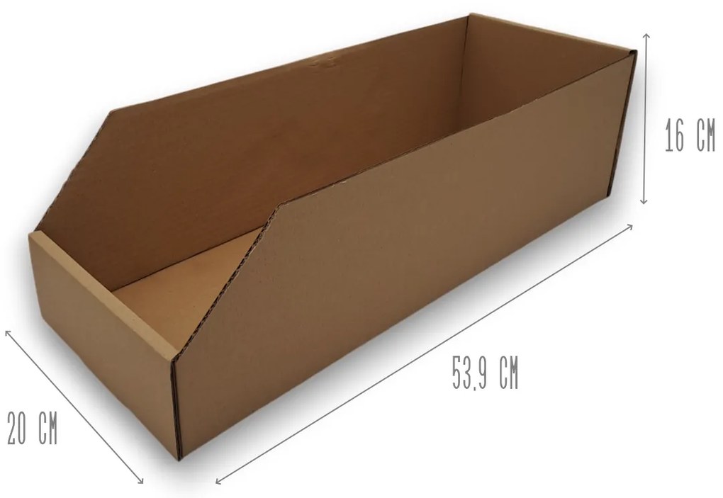 KARTON PAK Úložné boxy na oblečení, organizéry do skříně EKO KARTON 20 x 54 cm