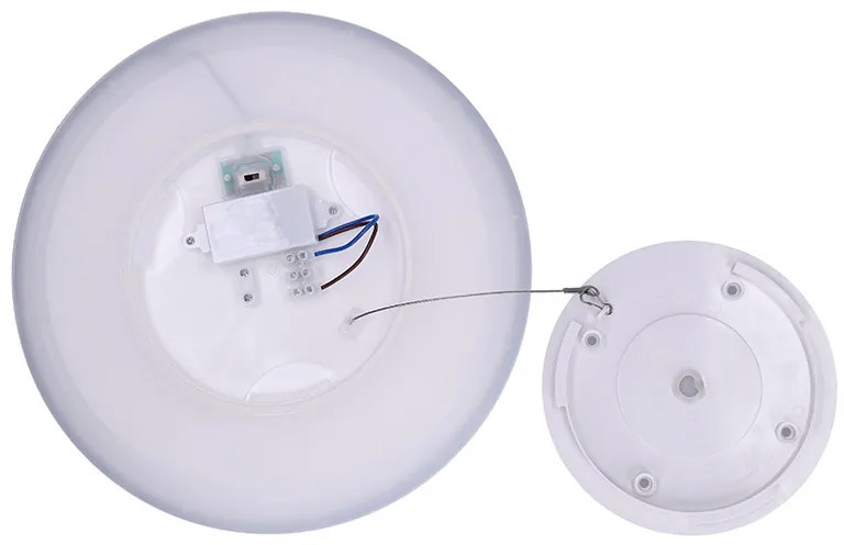 Solight LED osvětlení Acate s ochranou proti vlhkosti, IP54, 24W, 2160lm, 3CCT, 30cm, stříbrná