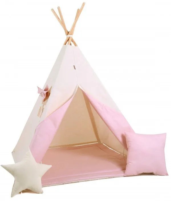 lovel.cz Dětský teepee stan Sweet + podložka, dekorační polštářky