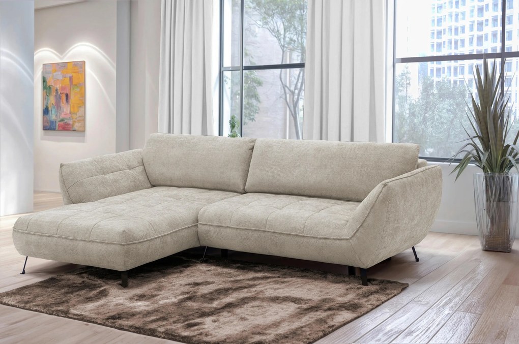 XXXLutz ROHOVÁ SEDAČKA, textil, pískové barvy MID.YOU - Sedací soupravy - 000694008607