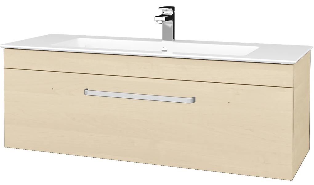 Dřevojas Koupelnová skříň ASTON SZZ 120 Varianta: N01 Bílá lesk / Úchytka T04 / D03 Cafe