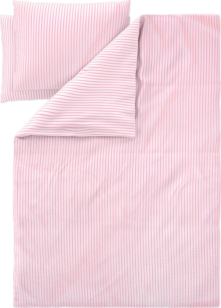 Livarno® Krepové ložní povlečení, 240 x 220 cm, 70 x 90 cm (světle růžová)
