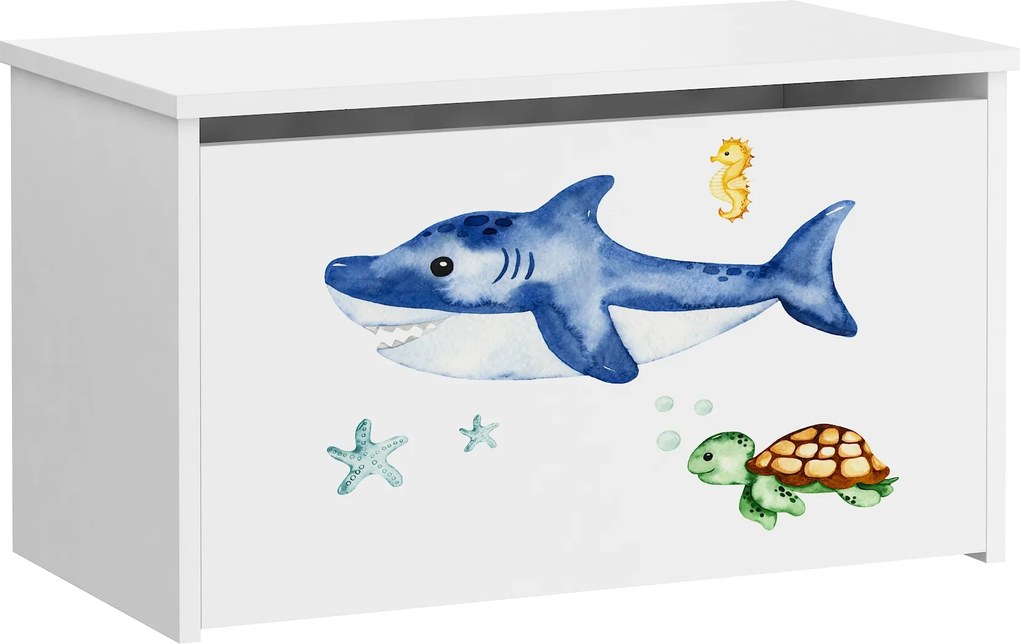 ADRK Furniture Truhla na hračky DARIA TB-Dar-W-SEA-ANI-n-O052