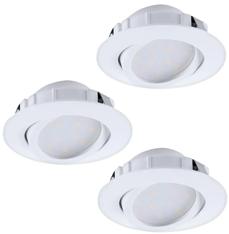 Eglo 95857- SADA 3x LED Stmívatelné podhledové svítidlo PINEDA 1xLED/5,5W/230V