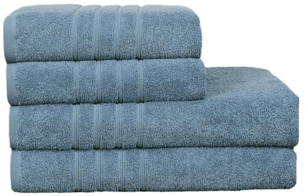 Bavlněný ručník a osuška, Finer modrý 70 x 140 cm