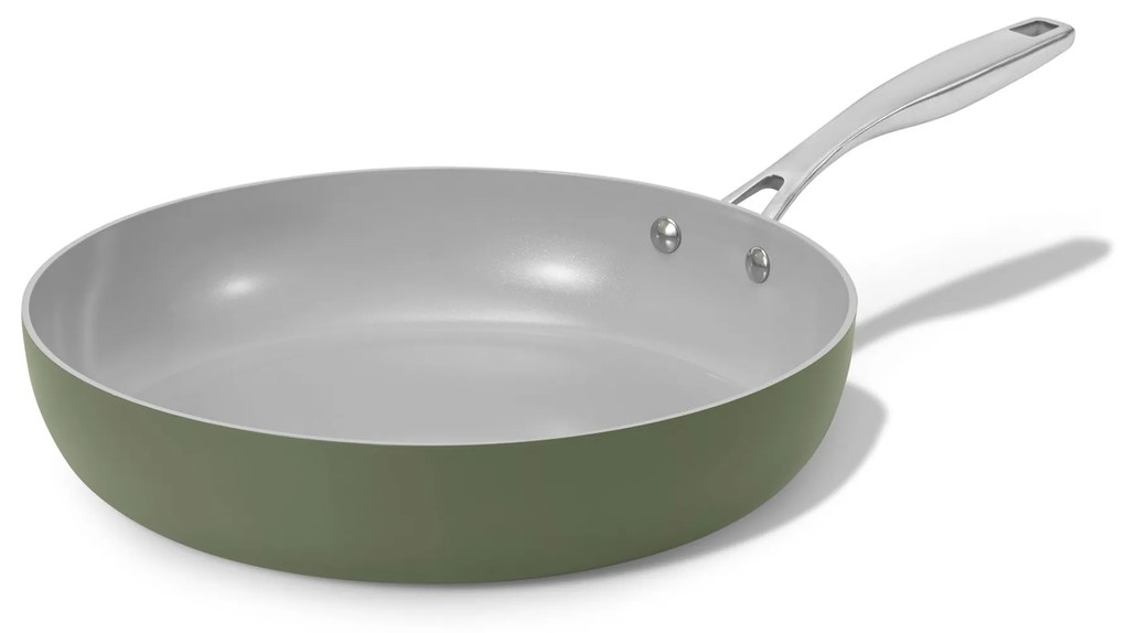 Elmich Nepřilnavá keramická pánev Vital Ø 28 cm - olivově zelená