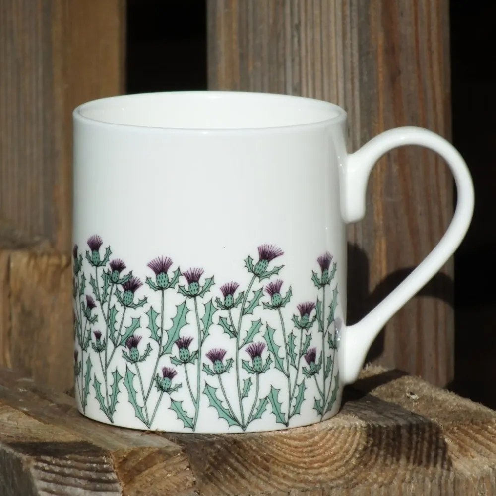 Porcelánový hrnek Thistles 250ml, Wiggles &amp; Florence UK