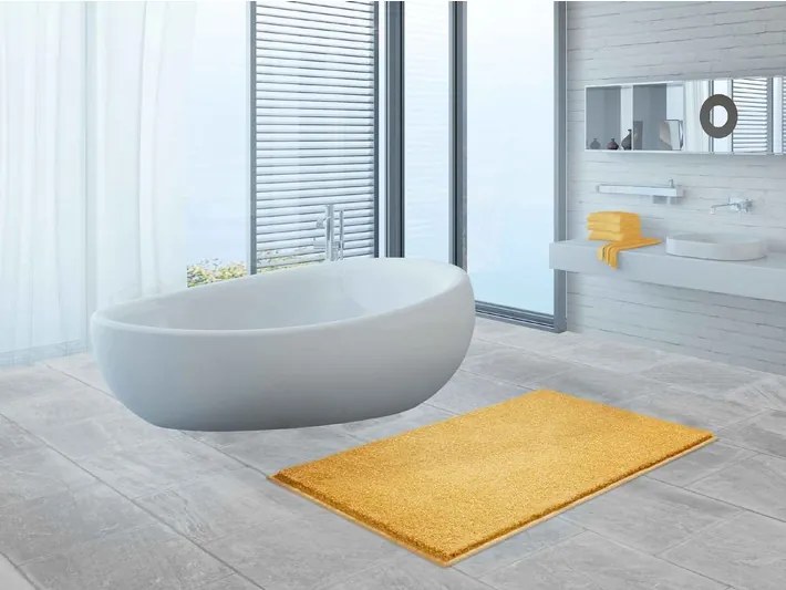 Bath mats ROMAN SHINE - Koupelnová předložka 50x80 cm, zlatá-kari