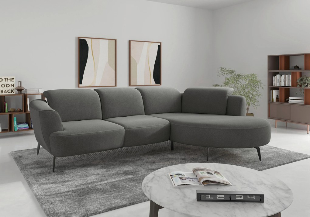 XXXLutz ROHOVÁ SEDAČKA, textil, jílová barva Sit & More - Sedací soupravy - 000144018558
