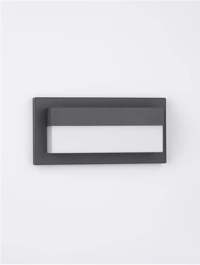 NV 9060204 Venkovní nástěnné svítidlo LETO černý hliník akrylový difuzor LED 18W 3000K 220-240V 120st. IP65 - NOVA LUCE