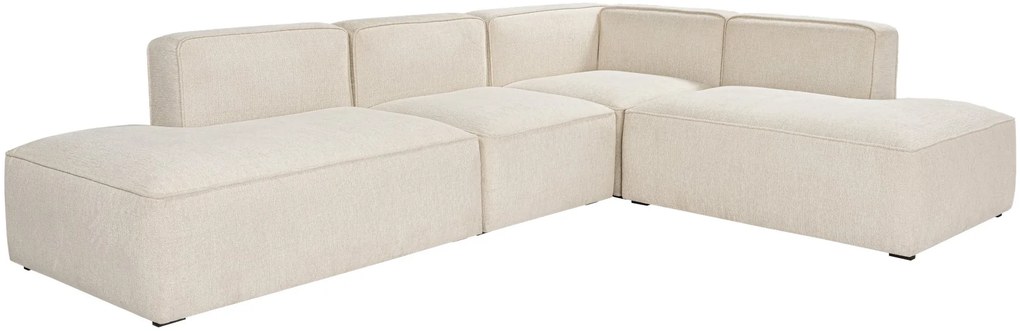 Hanah Home Rohová pohovka MORE M krémová pravá