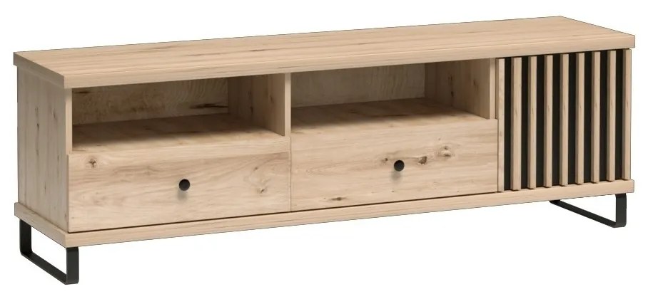TV stolek Moderno C6 160 cm dub Artisan/černý