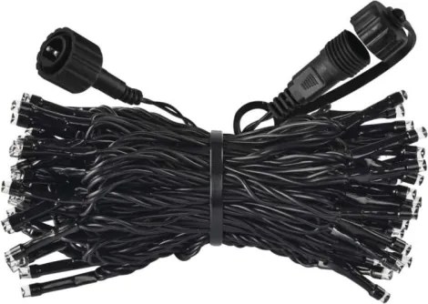 Propojovací vánoční řetěz bez zdroje EMOS Connecting D1AN02 100LED 10m teplá/studená bílá blikající