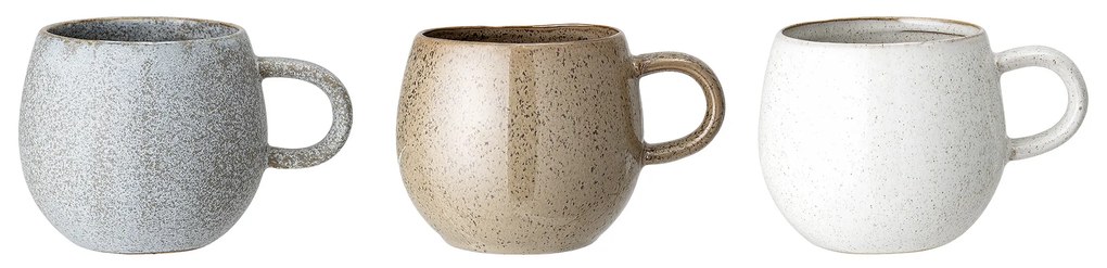BLOOMINGVILLE Set 3 hrnků s uchem ADDISON 500 ml šedý 82043394