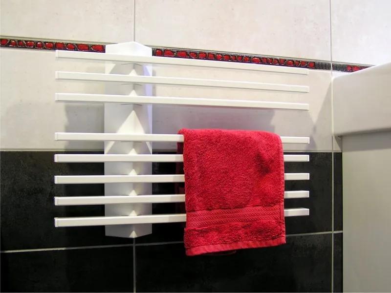 ELVL Bitherm elektrický koupelnový sušák ručníků LINER.E 550x395 mm ELVL0714 Barva: Metalická stříbrná