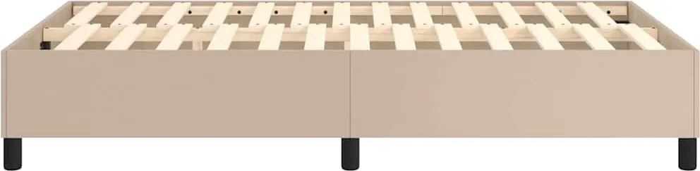 Rám postele s boxspringem cappuccino 120x200 cm umělá kůže 3121040