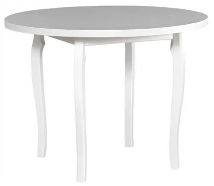 Kulatý stůl Mosso 100 III, Barva dřeva: bílá-L
