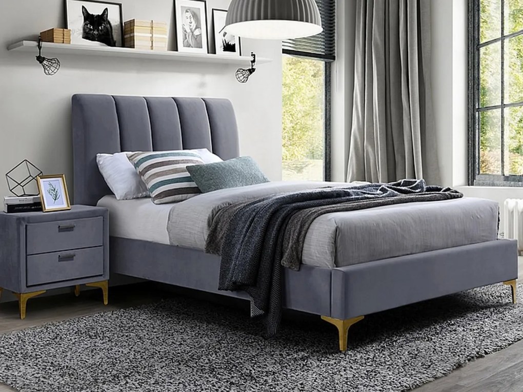 AMI nábytek Čalouněná postel Vision Velvet 90x200cm Barvy