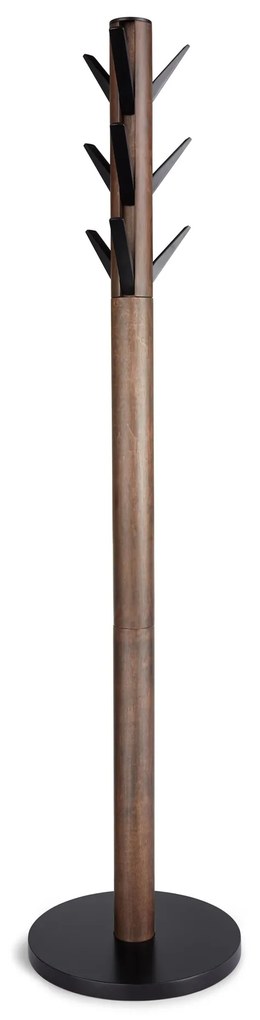 Věšák FLAPPER 165x57 cm ořech/černá