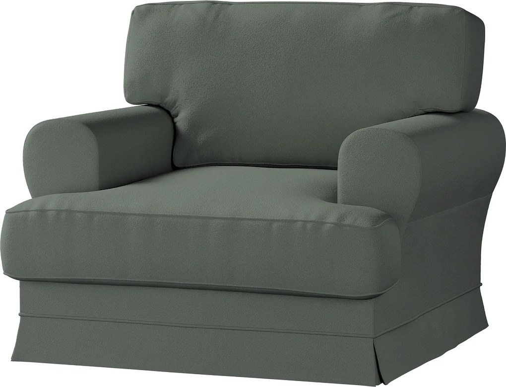 Potah na křeslo IKEA Ekeskog barva zelená látka pletený vzor