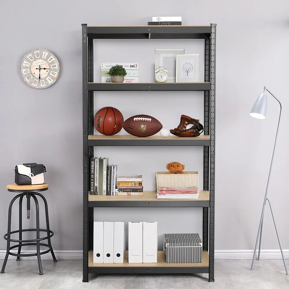 Zátěžový regál Yaheetech – Mod.9: 180 × 90 × 60 cm/875 kg černá (264515749188)