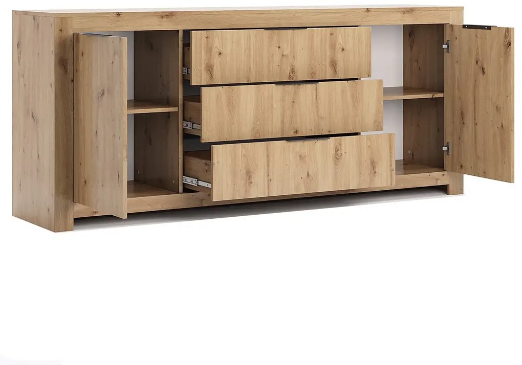 Komoda Houseland Tommy 01 200 cm dub artisan
