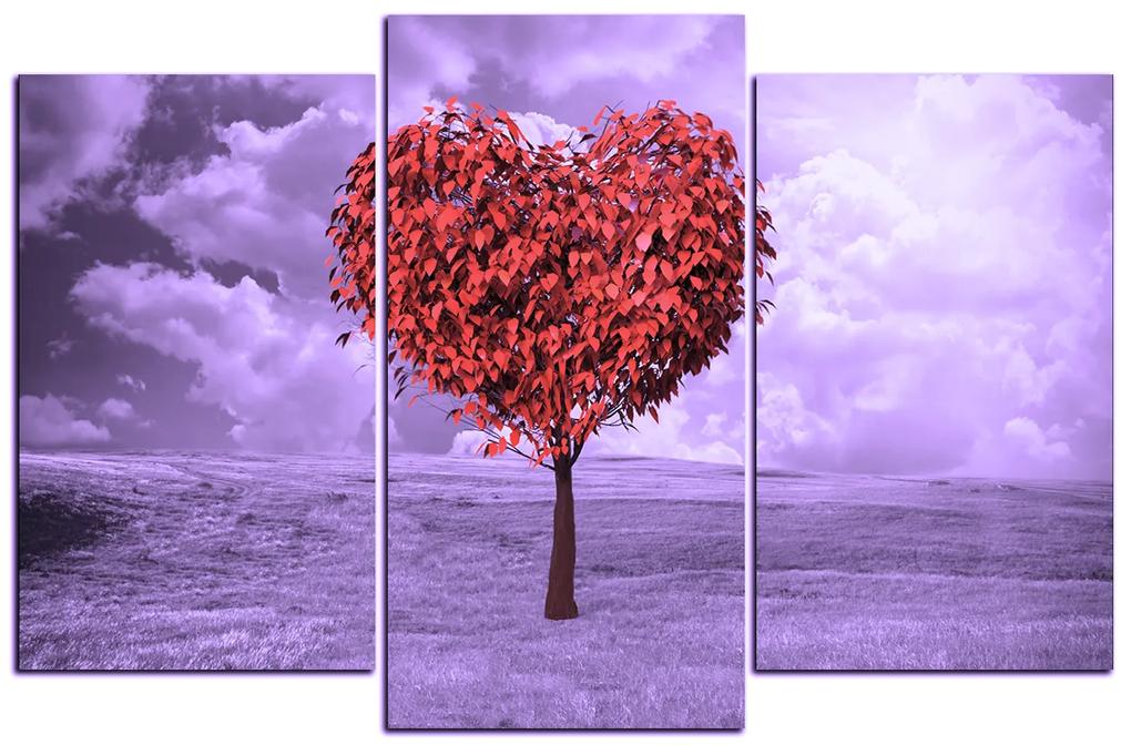 Obraz na plátně - Srdce ve tvaru stromu 1106FC (120x80 cm)
