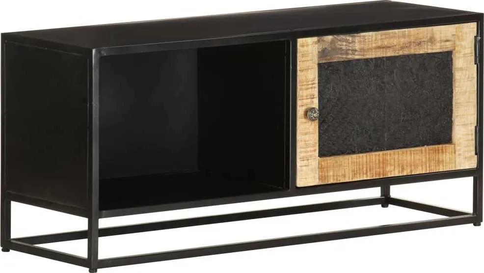 vidaXL TV stolek 90 x 30 x 40 cm hrubé mangovníkové dřevo [323150]
