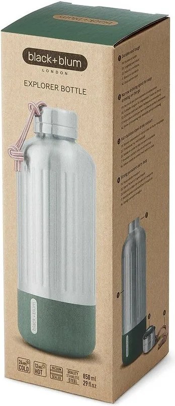 Termoláhev z nerezové oceli ve stříbrné barvě 850 ml Explorer – Black + Blum