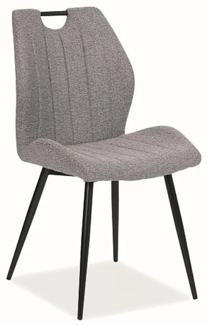 MAXIVA Jídelní židle - ARCO, kovové nohy, šedá
