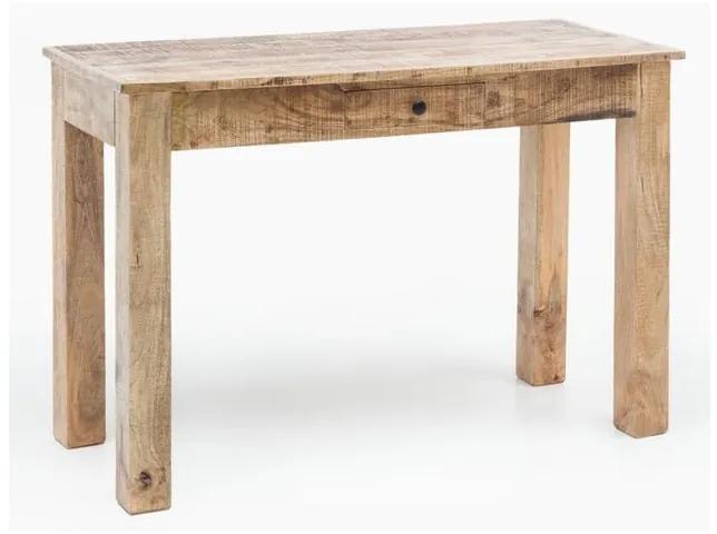 Konzolový stůl z masivního mangového dřeva Skyport RUSTICA, 120 x 50 cm